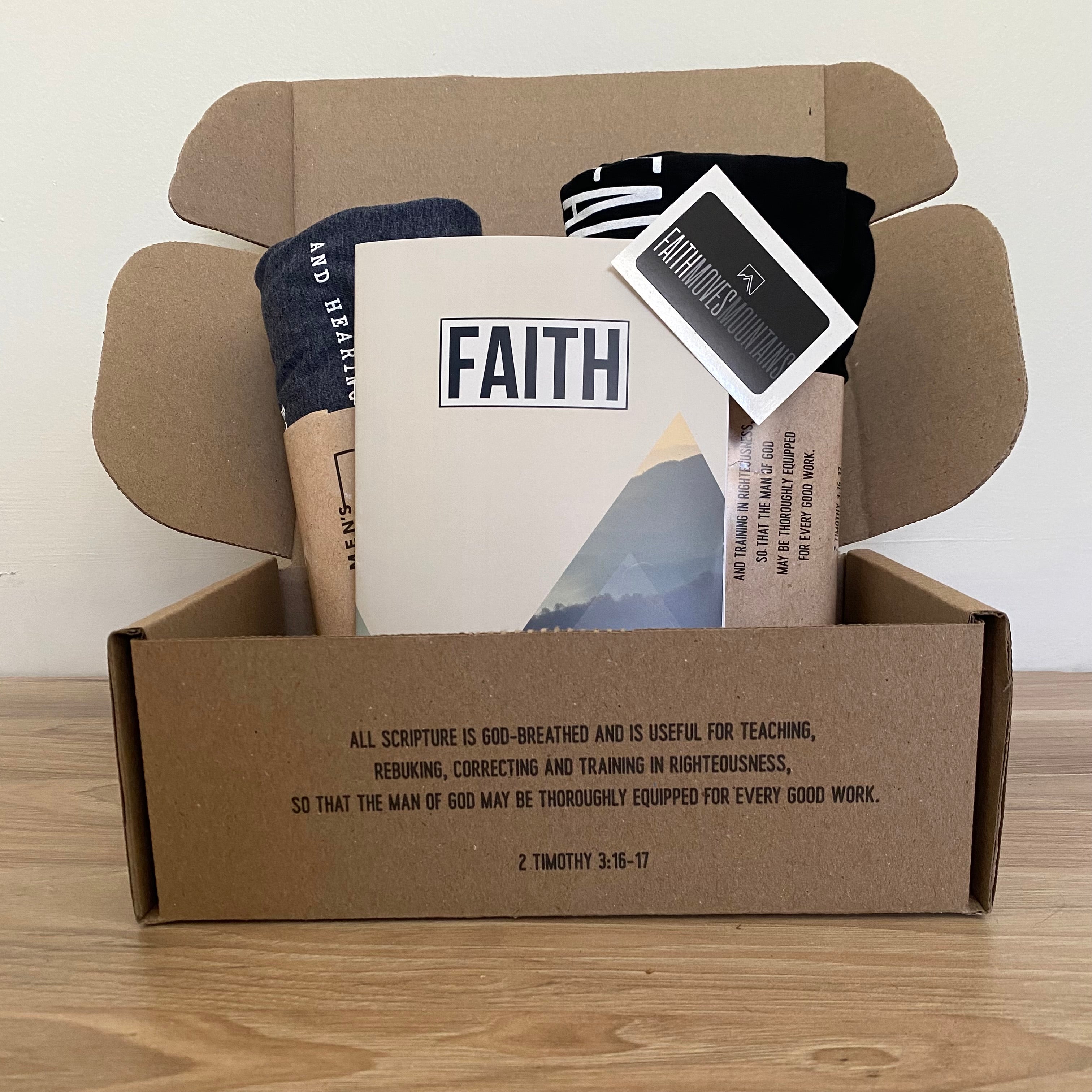 Intro Monthly Men's Christian Box (2 Exclusive Tees, Devotion Study Bo – Eternal Light Co