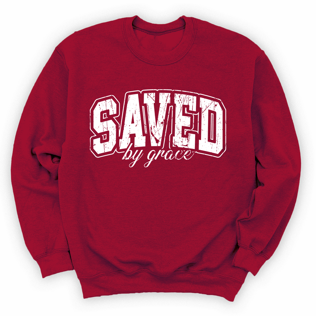 Saved By Grace Sweatshirt – Eternal Light Co